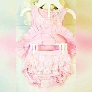 Little Lass | Matching Sets | Nwt Little Lass Baby Girls Outfit Pink ...